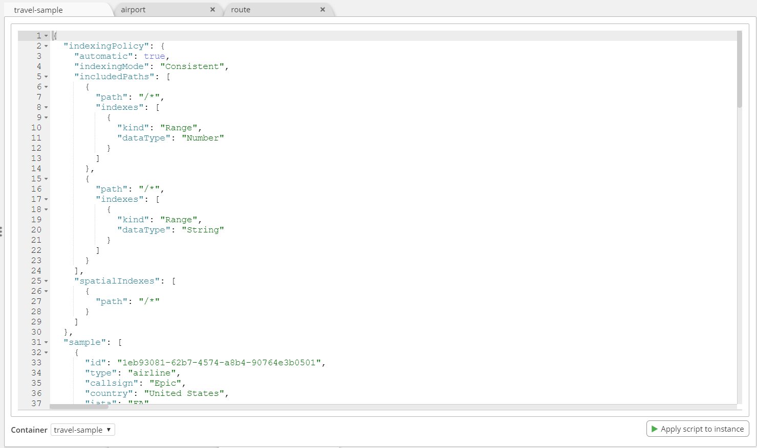 Cosmos DB SQL API scripts